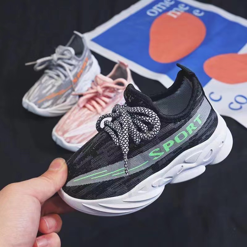 Kids Sneakers Jelly Soft Sole Coconut Shoes Comfortable Casual Flying ...