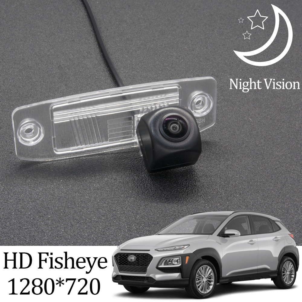 HD 720P Fisheye Rear View Camera For Hyundai Kona/Kauai 2017 2018 2019 ...