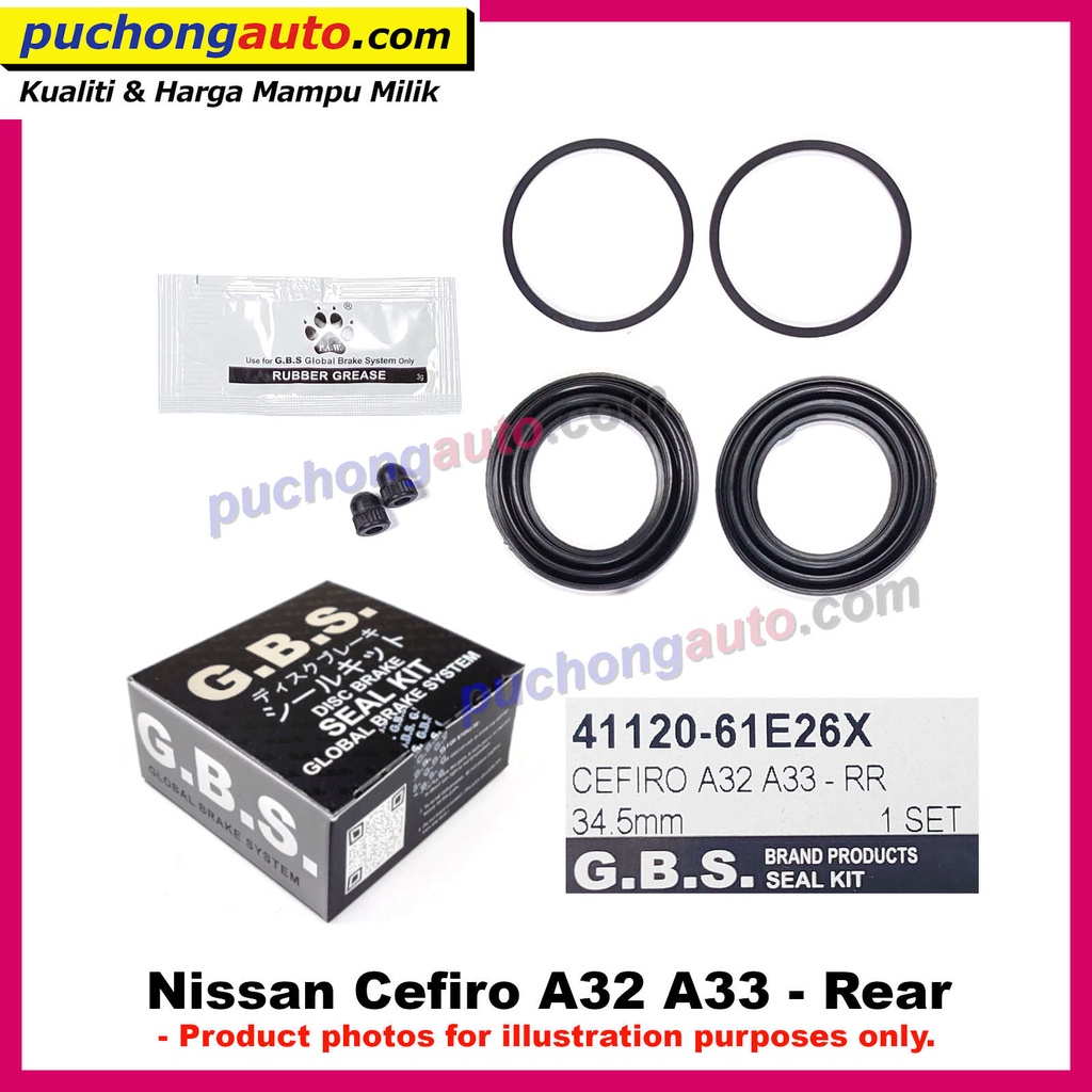 Nissan Cefiro A32 A33 2.0 3.0 - Front Rear Disc Brake Depan Belakang ...