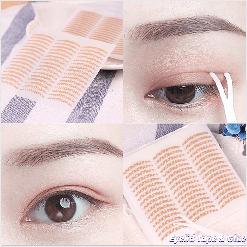 Hot selling lace mesh double eyelids sticker, durable waterproof, easy ...