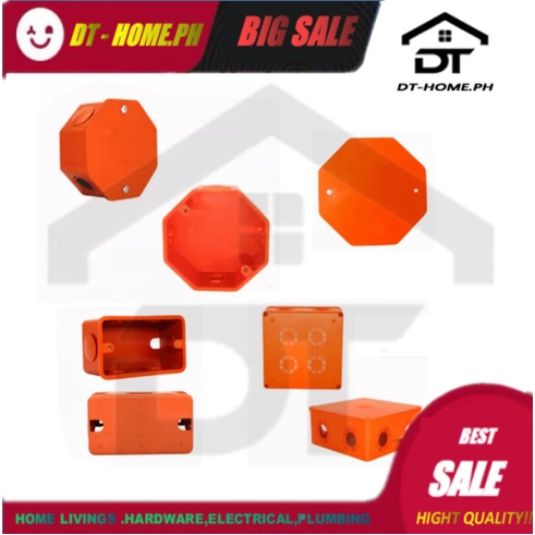 Pvc electrical orange Utility box 2x4 | Shopee Philippines