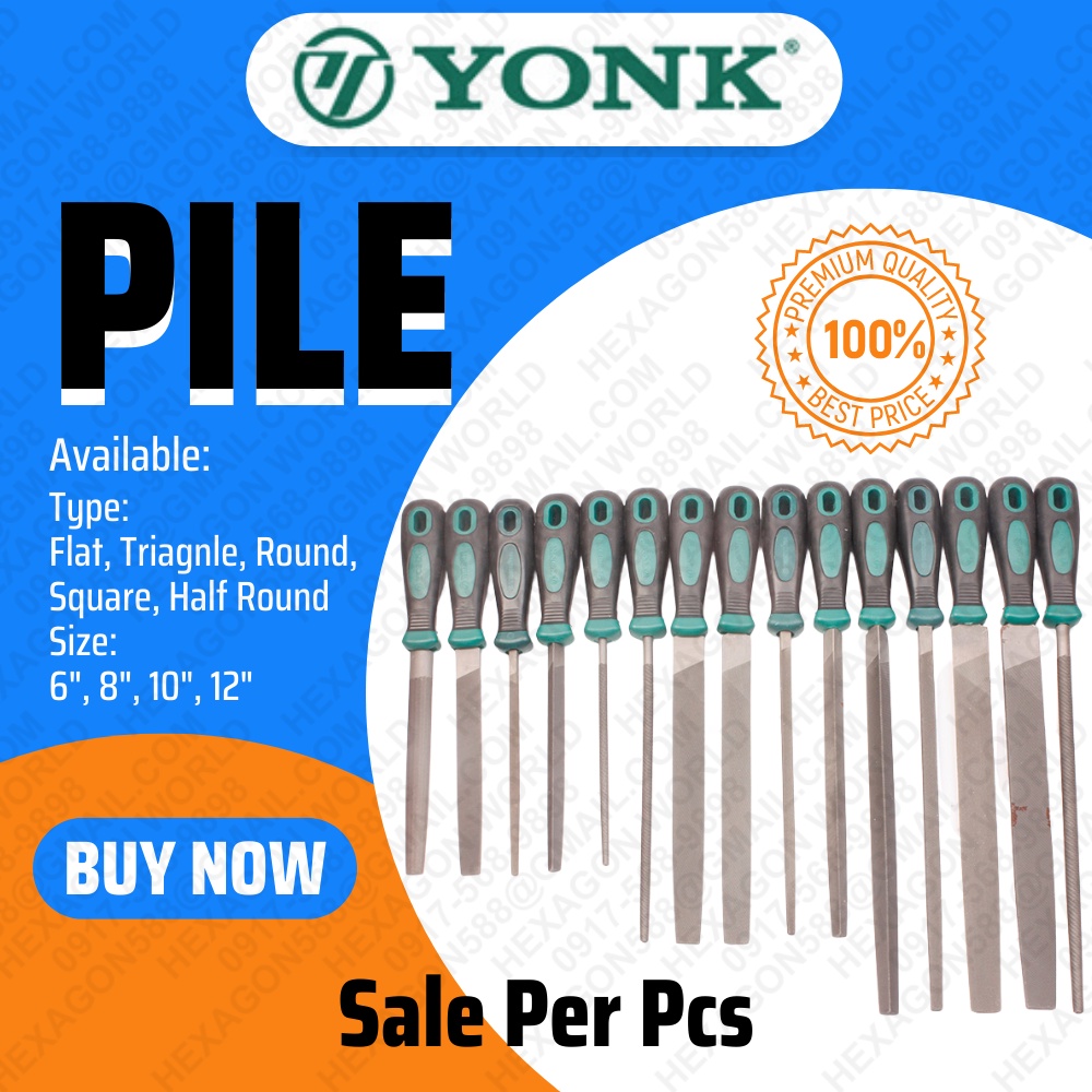 1Pcs Yonk Flat Pile Triangle Pile Round Pile Square Pile Half Round ...