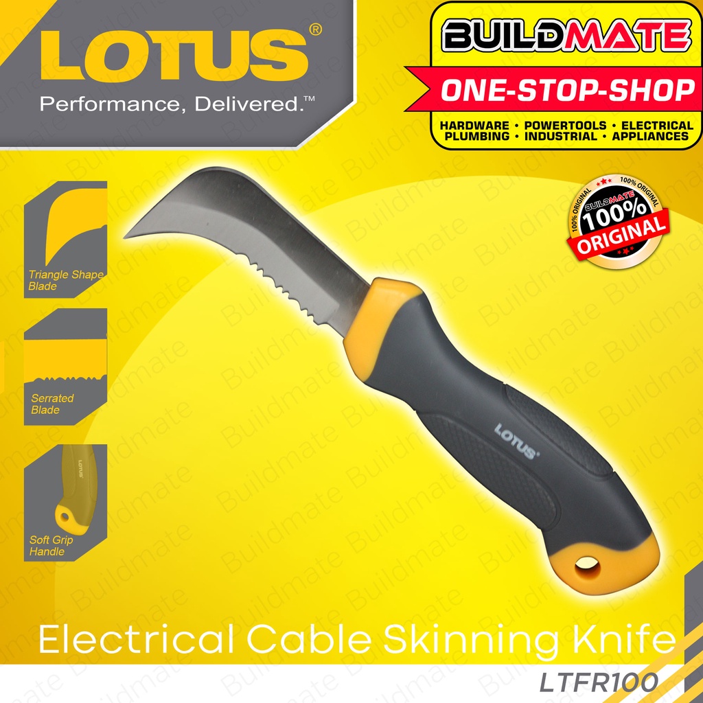 Buildmate x LOTUS Electrical Cable Skinning Knife Utility Knife ...