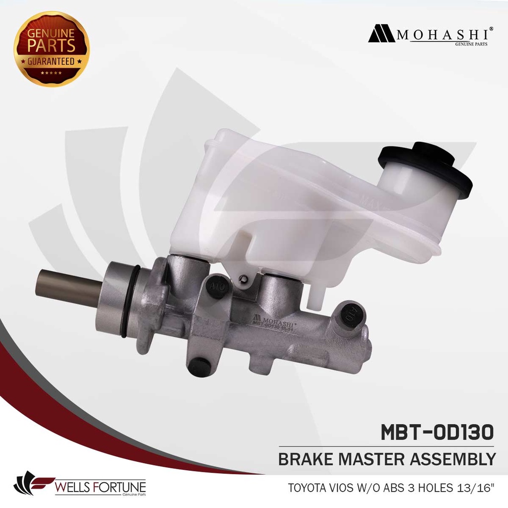 TOYOTA VIOS WITHOUT ABS 3 HOLES BRAKE MASTER ASSEMBLY 47201-0D130 13/16 ...