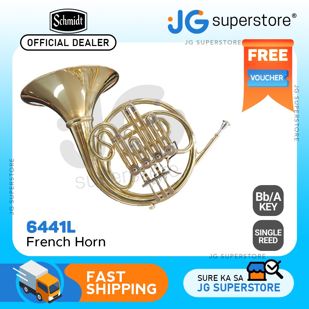 Schmidt 6441L French Horn 4 Keys Single Lacquer with Bb/A Key, Yellow ...