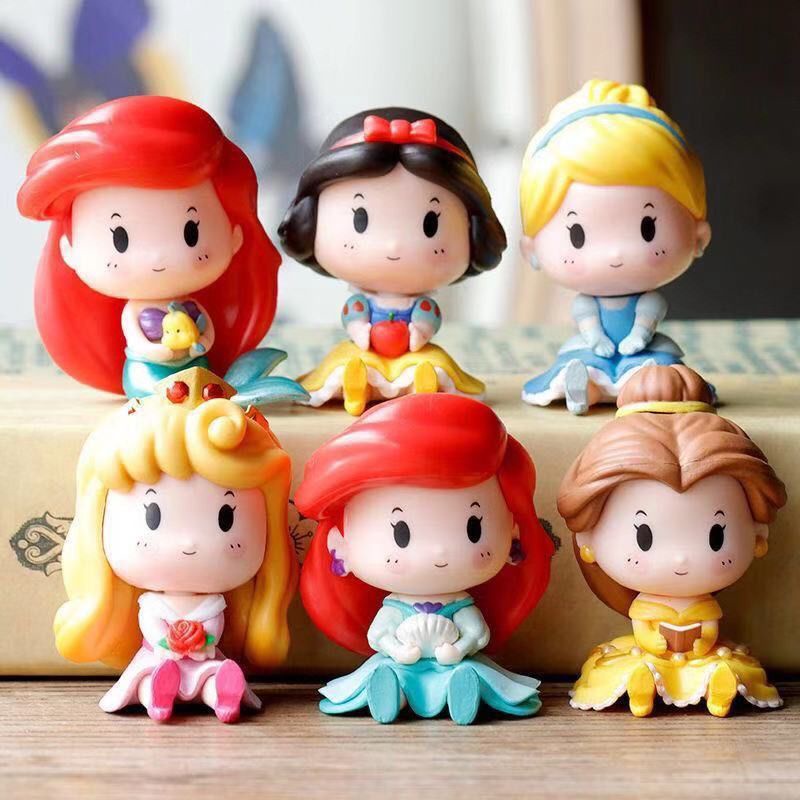 [Available] Model of 6 Disney Princess Models with Chibi Sitting ...