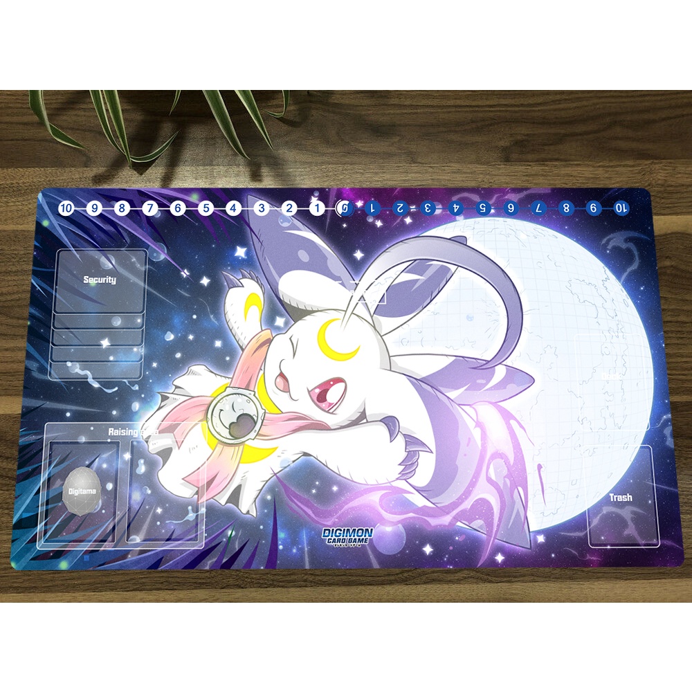 Board Game Digimon Duel Playmat Lunamon Trading Card Game Mat DTCG CCG ...