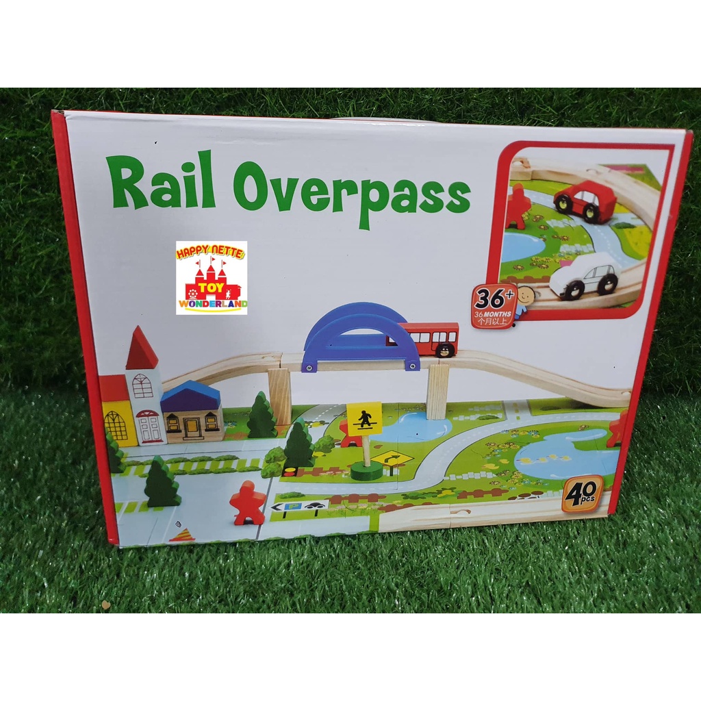 Wooden DIY Rail Overpass - Assembly for Kids | Shopee Philippines