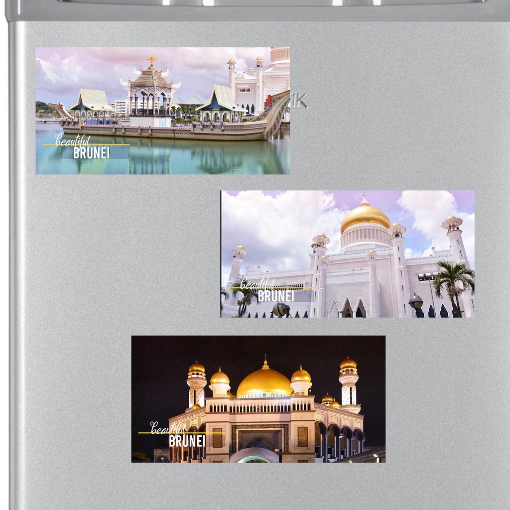 Brunei Souvenir Fridge Magnet Sheet 10 cm x 5 cm | Shopee Philippines