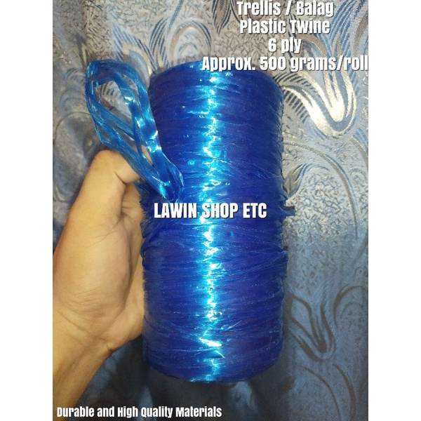 Vegetable Twine 6 ply Blue / Black (Approx 500g) Balag / Trellis ...