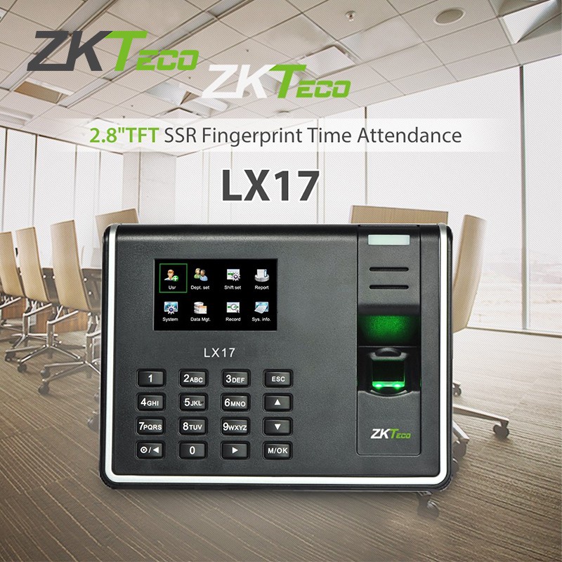 ZKTeco Fingerprint Attendance Machine Time Recorder Biometric Punch ...