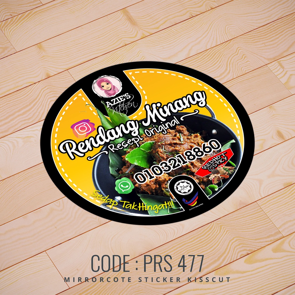 Chicken Rendang Sticker Minang Meat Sticker | Shopee Philippines