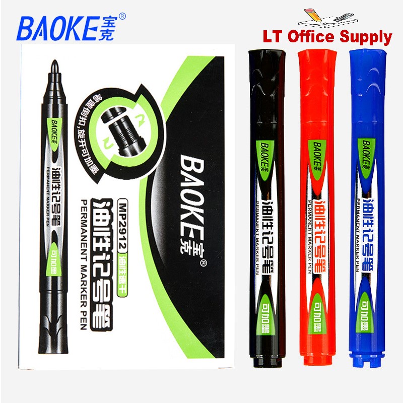 1pc Baoke Permanent marker Black | Shopee Philippines