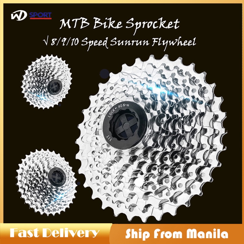 WD MTB Cogs Road Bike Cassette 8/9/10 Speed Freewheel Sprocket 11/13/15 ...