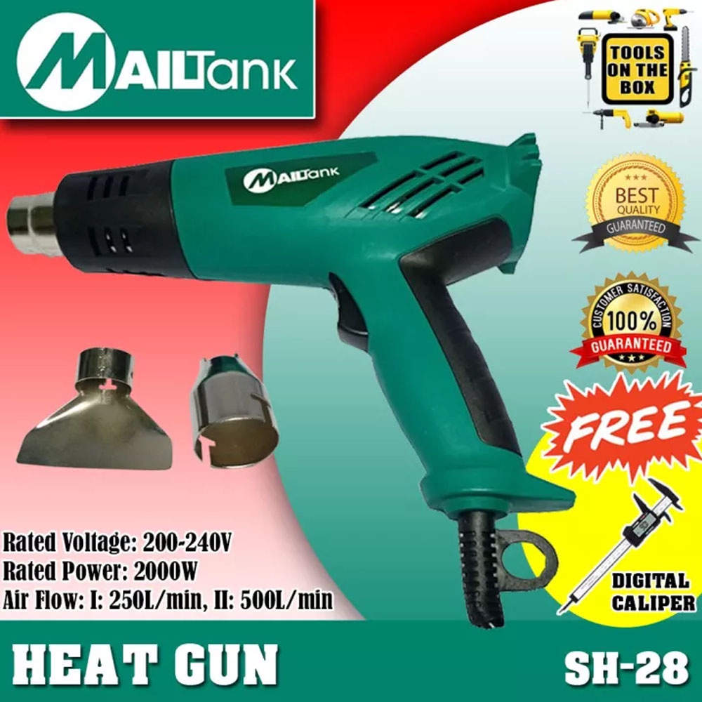 Pick MAILTANK Heat Gun 2000W SH28 with FREE Digital Caliper | Shopee ...