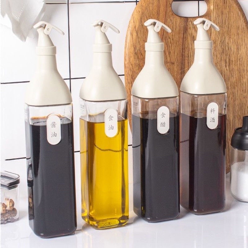 Glass oil Pot Leak-Proof Seasoning Oil Bottle Soy Sauce Vinegar Sesame ...