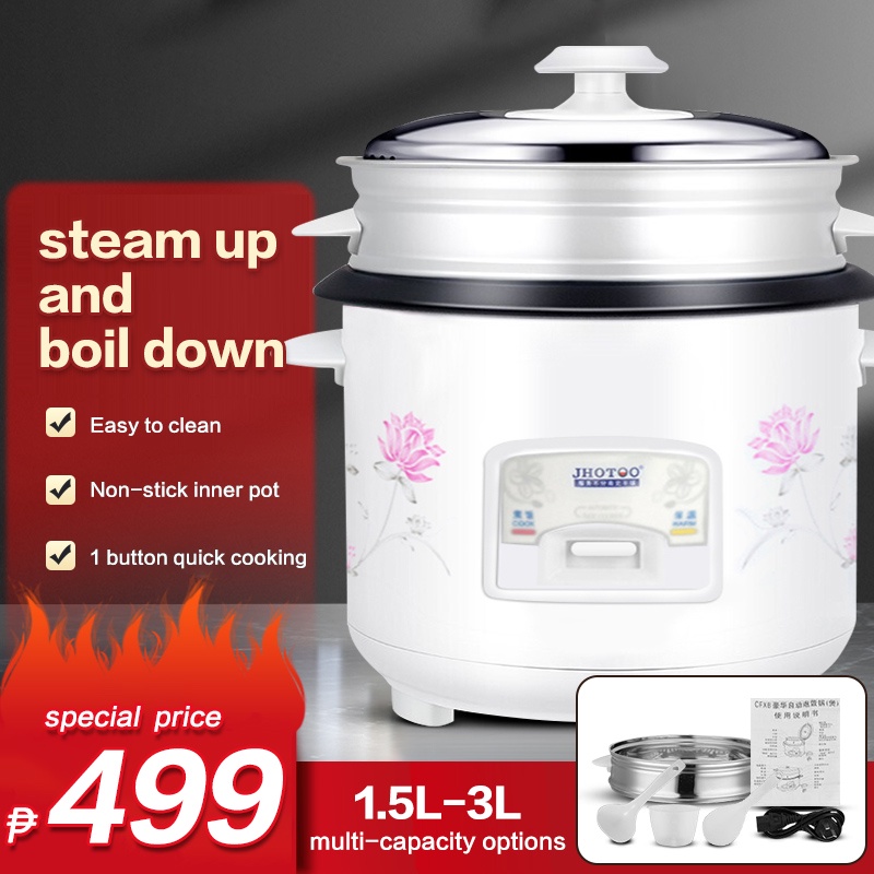 3L rice cooker with steamer mini rice cooker multifunctional electric ...
