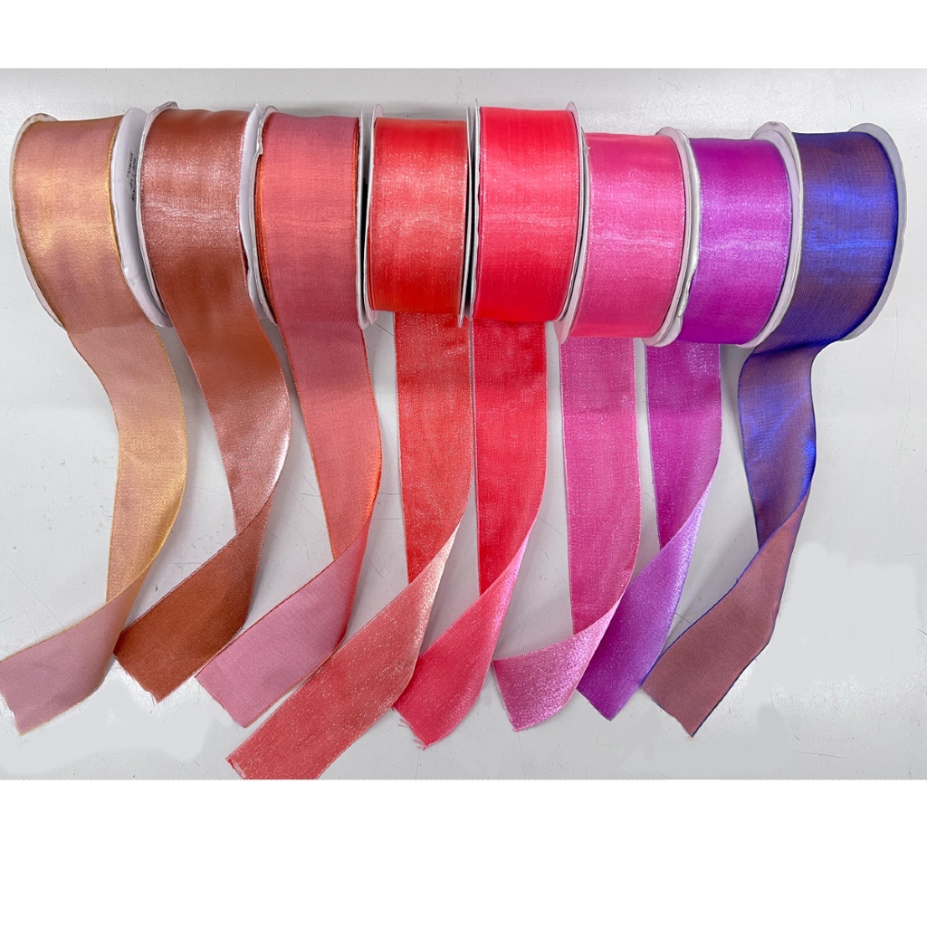 [BARGAIN 50%] 1.5 inch Fancy Soft Silky Celebration Organza Ribbon K331 ...