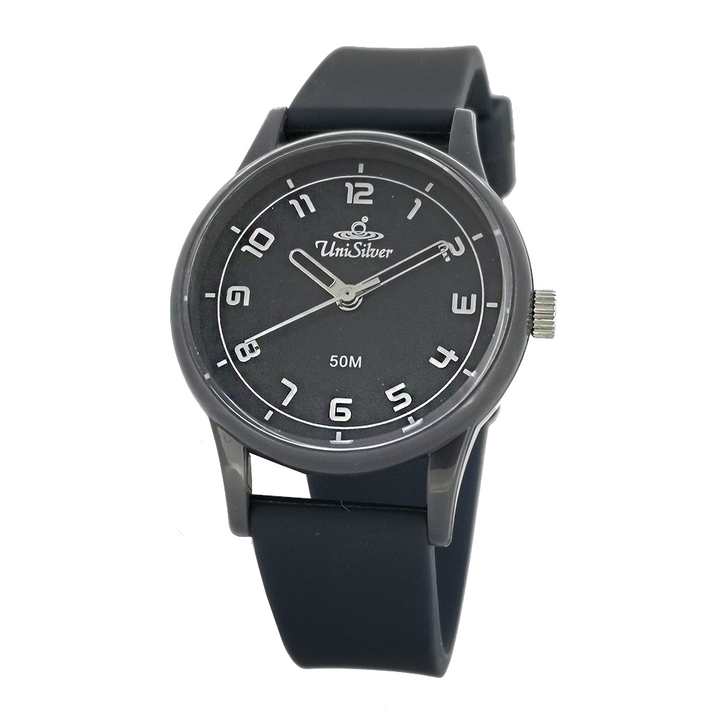 UniSilver TIME Women's Dark Blue Analog Rubber Watch KW3535-2005 ...