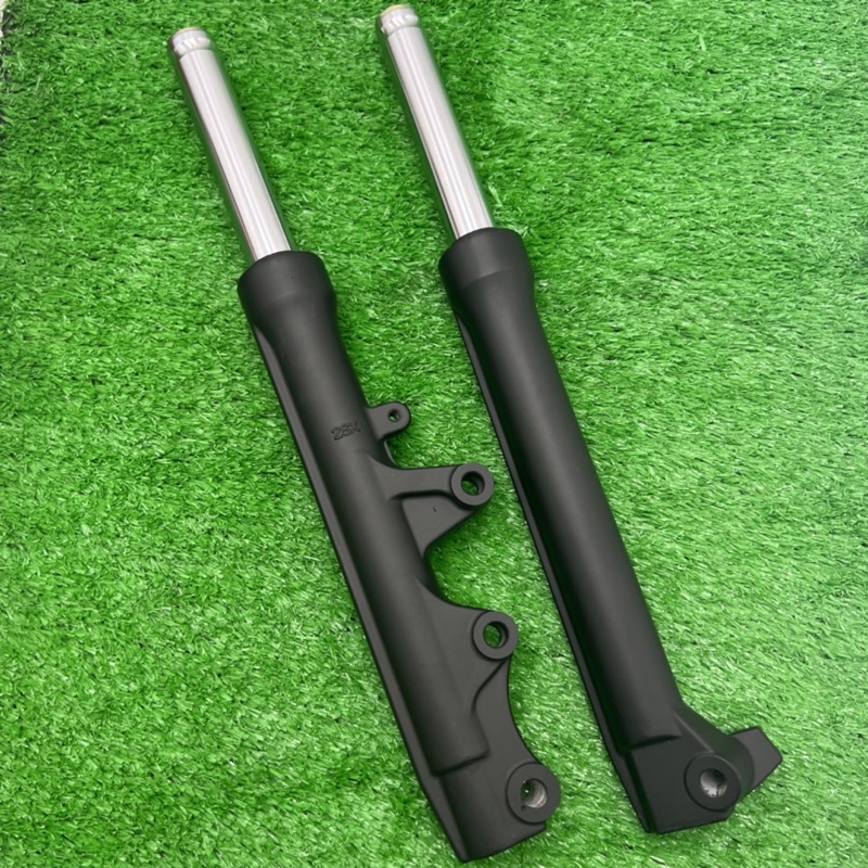 mio soul i 125,front fork front shock assy stock size matt black ...