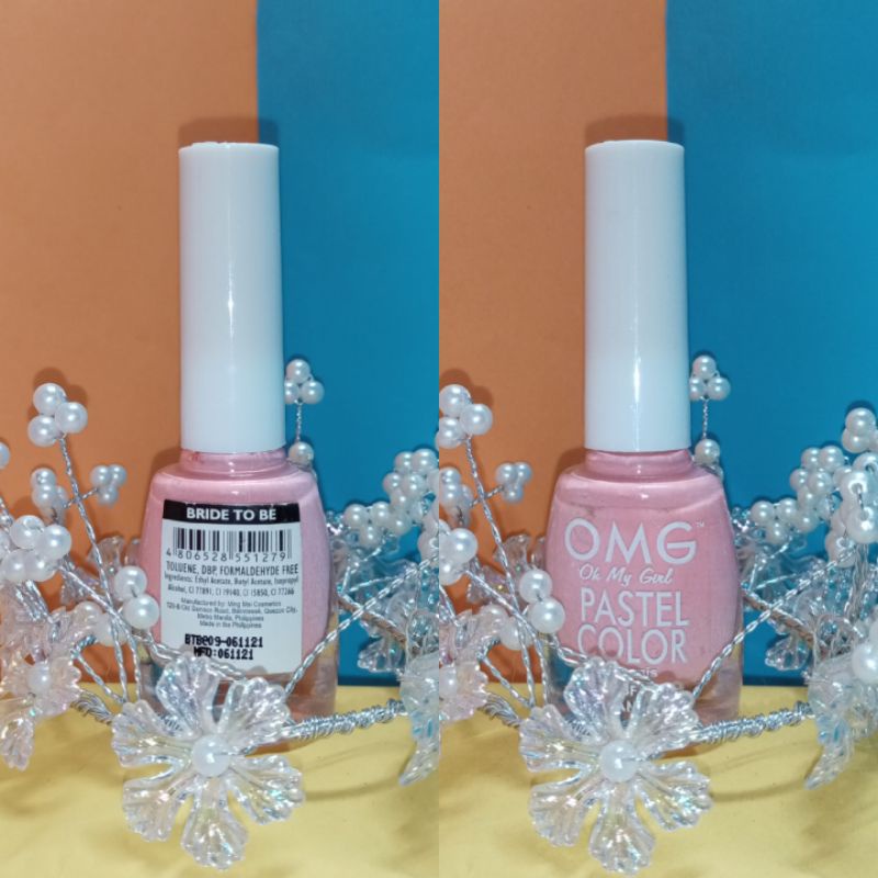 OMG Pastel Color Nail Polish 10mL / Cutics | Shopee Philippines