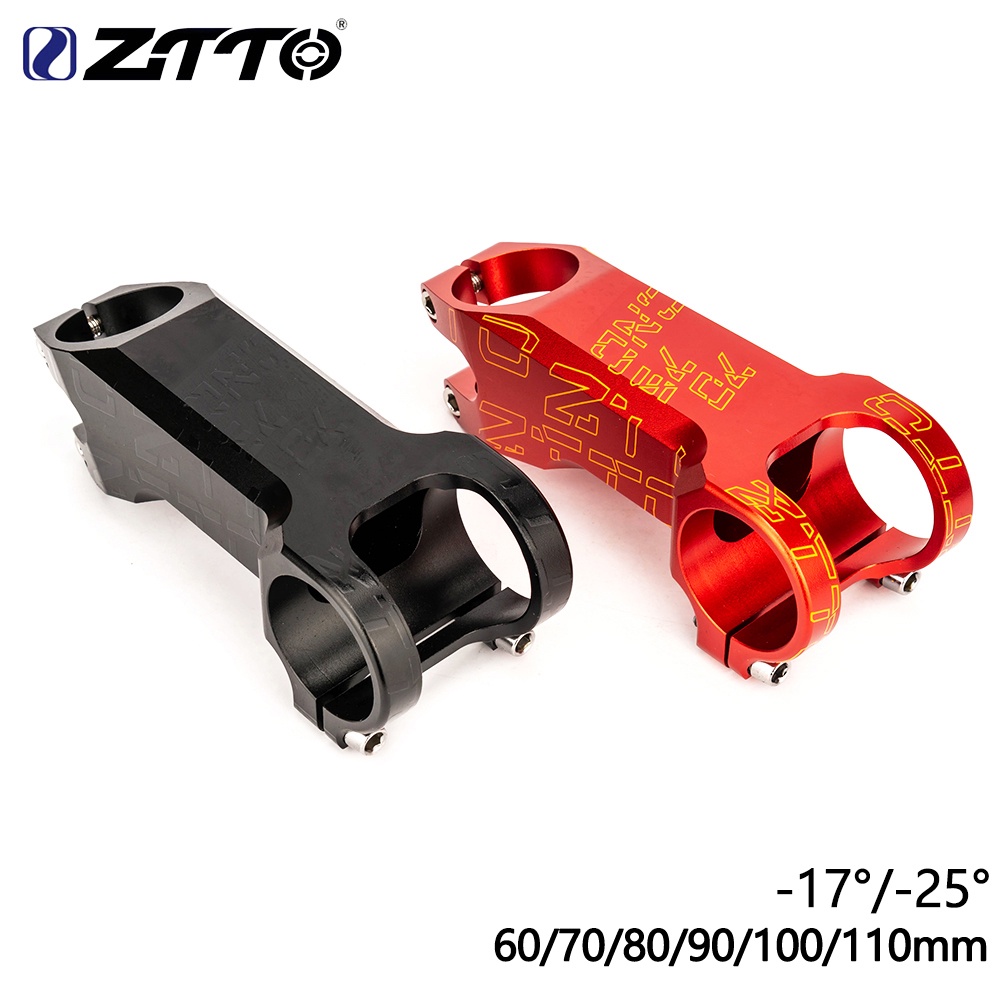 ZTTO MTB Road Bike Stem 31.8 x 60 70 80 90 100 110mm 17 Degree 25 ...