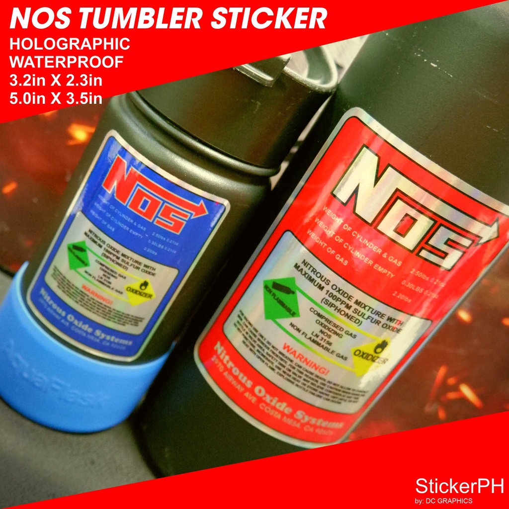 AQUA FLASK/TUMBLER STICKER NOS HOLOGRAPHIC STICKER | Shopee Philippines