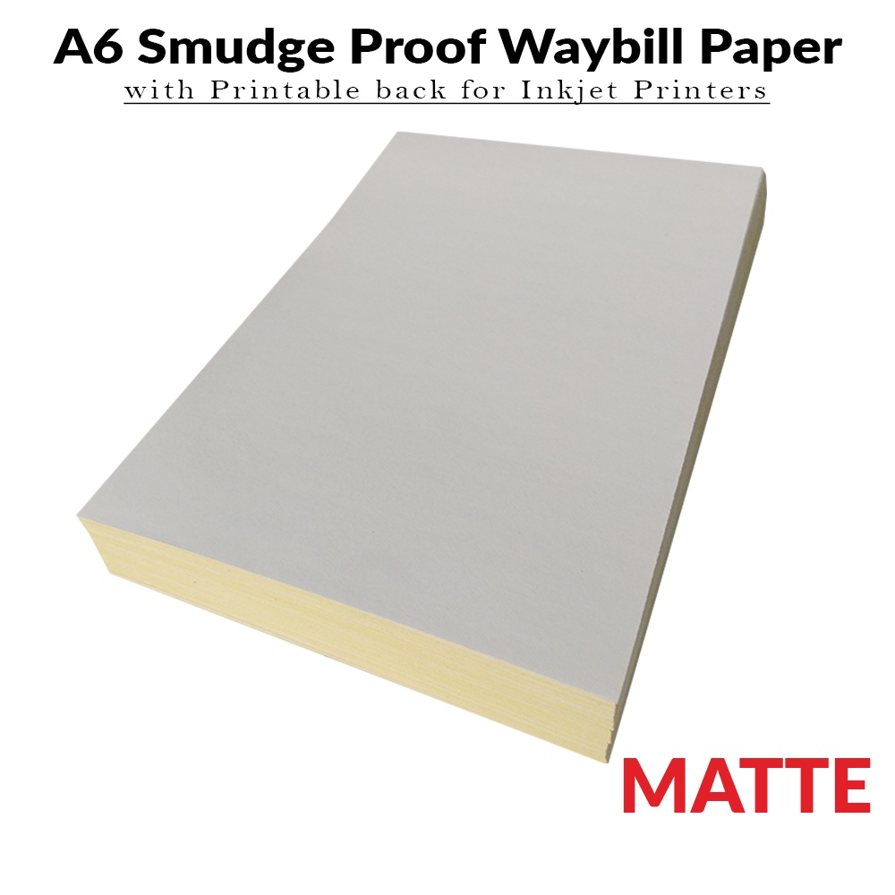 A6 Smudge Proof Waybill Sticker 50pcs Paper with Printable back for ...