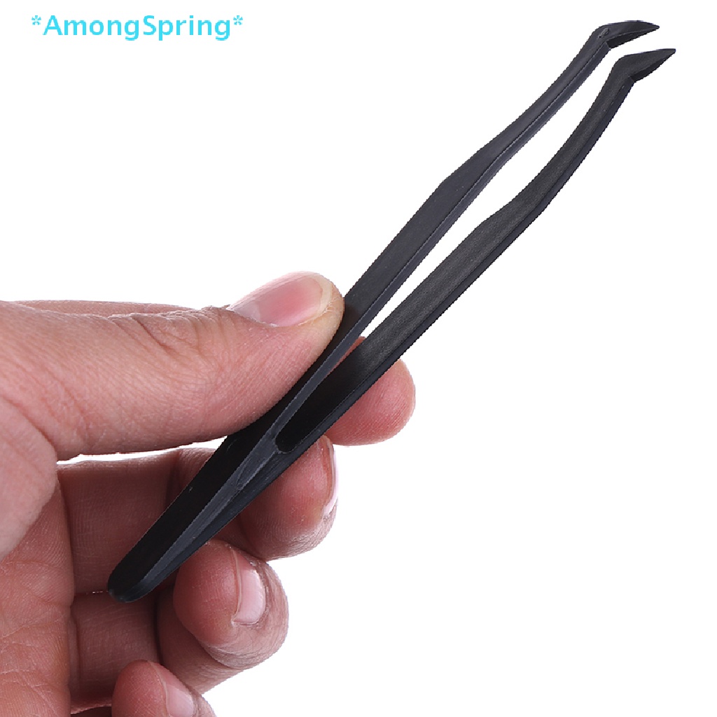 AmongSpring> Curved Straight Tip Forceps Diamond Paing Tweezers Plastic ...