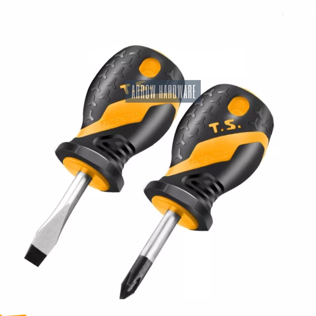 2pcs Stubby Screwdriver Set (6.5x38mm PH2x38mm) | Shopee Philippines