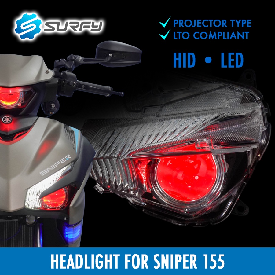 SharkPower Sniper155 Headlight Owl Eye High Beam And Park Light ...
