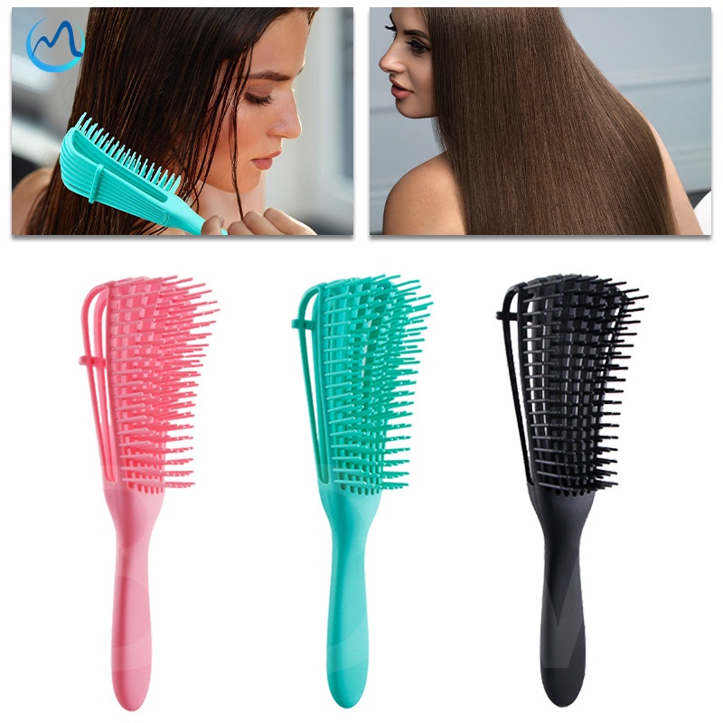 Octopus Comb for Naturally Curly Hair Faster and Easier Detangling of ...