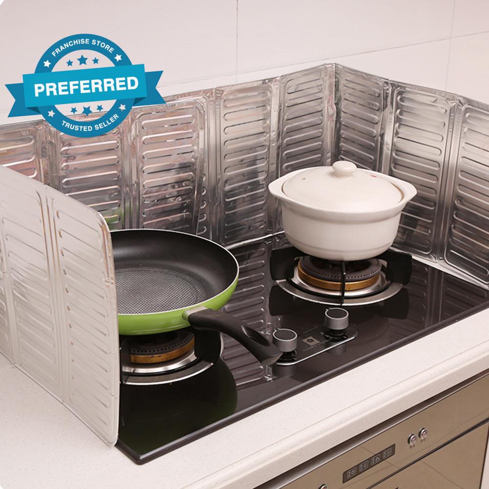 Kitchen Oil Baffle Aluminium Foil Oil-proof Plate For Cooktop Oil ...
