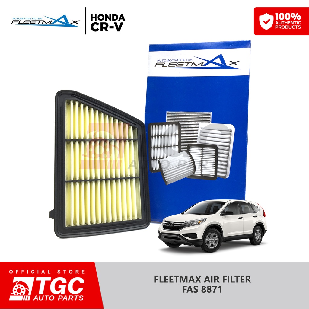 Fleetmax Air Filter / Air Cleaner Honda CR-V Gas 2018 - 2020 FAS8871 ...