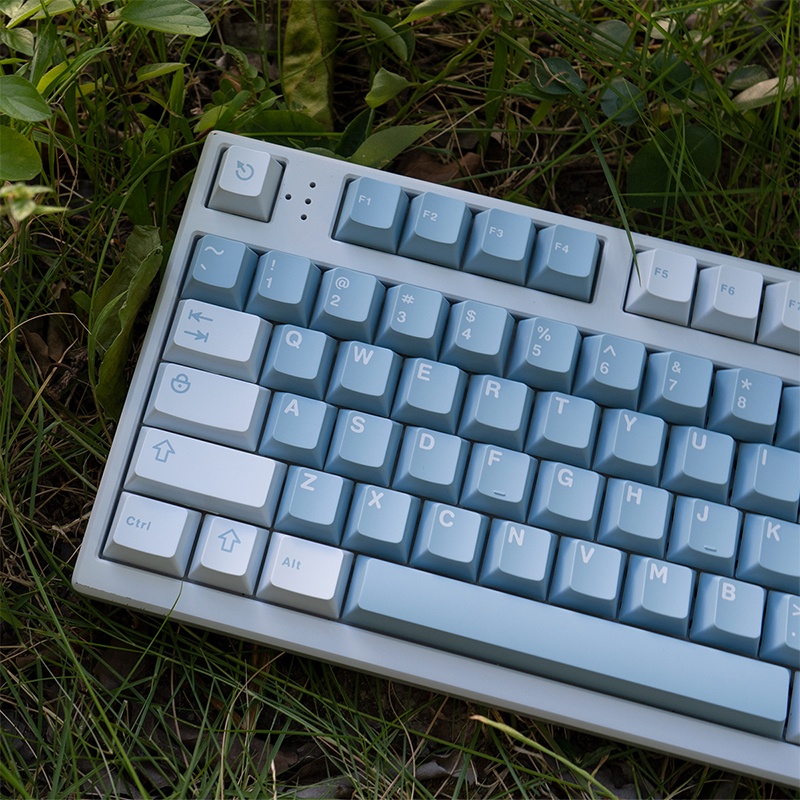 Double Shot 125 keys YMK Dreamland Cherry Profile white&blue keycap ...