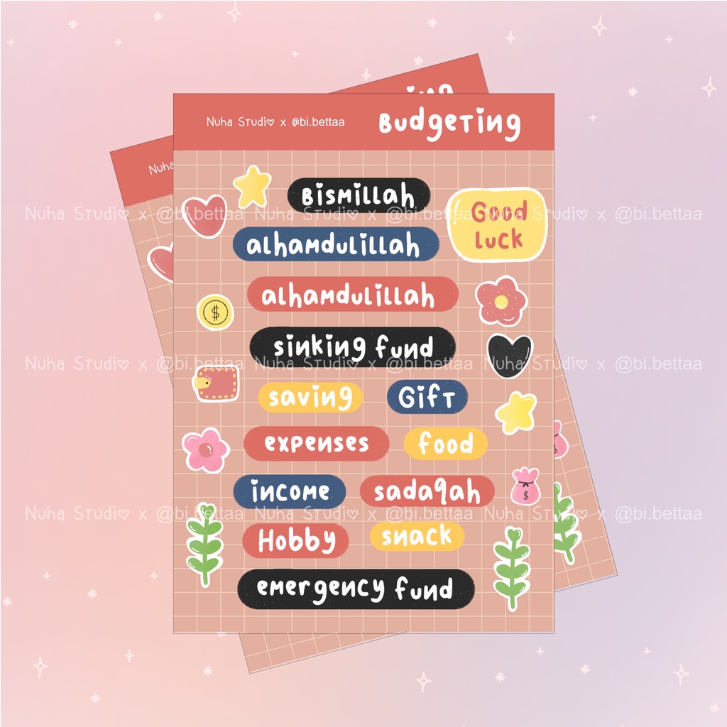 Sticker by bi.bettaa | Budgeting Outcome Sinking Fund Saving Expenses ...