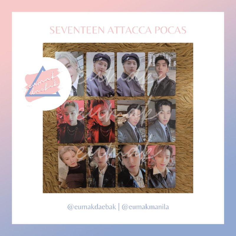 Seventeen 9th Mini Album Attacca Op 1 Op 2 And Op 3 Official Photocards
