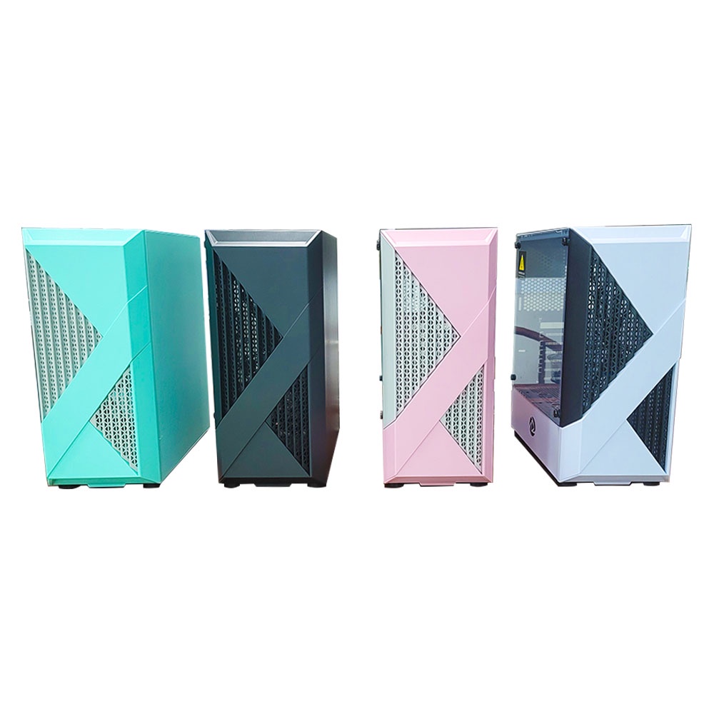 Inplay Meteor 06 | Black | White | Mint Green | Pink | ATX Case ...