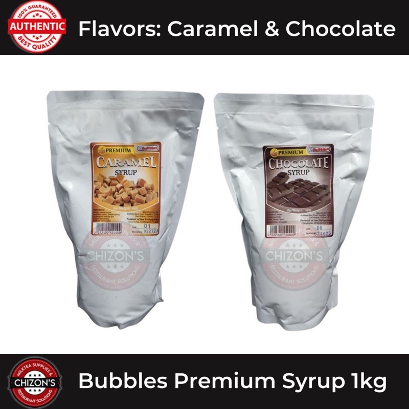 Bubbles Premium Flavoring Syrup 1kg | Shopee Philippines