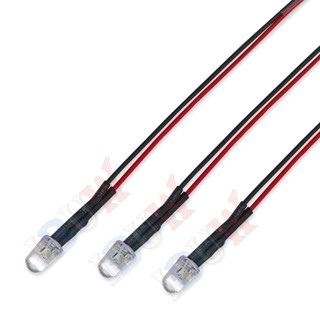 10PCS DC 3V 6V 12V 24V Pre Wired 5mm LED Light Lamp Bulb Prewired ...
