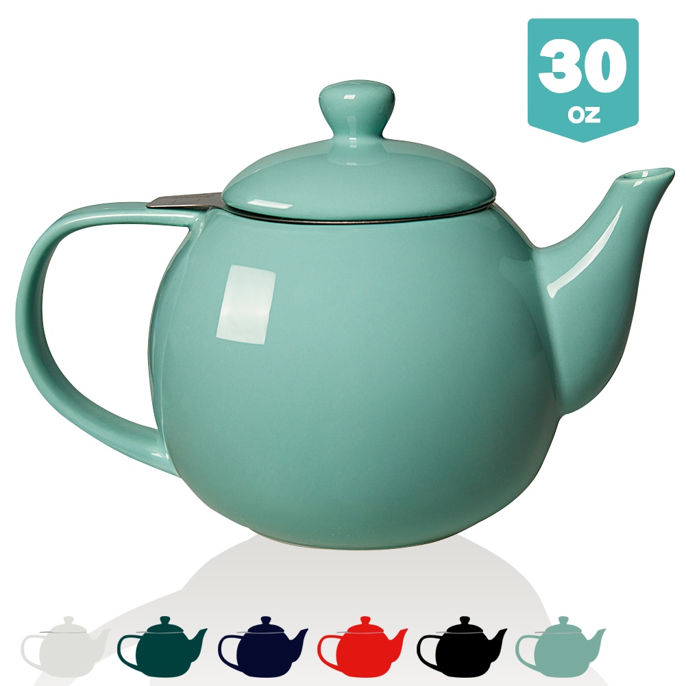 Sweejar Ceramic teapot kettle jugs with Removable Stainless Steel ...
