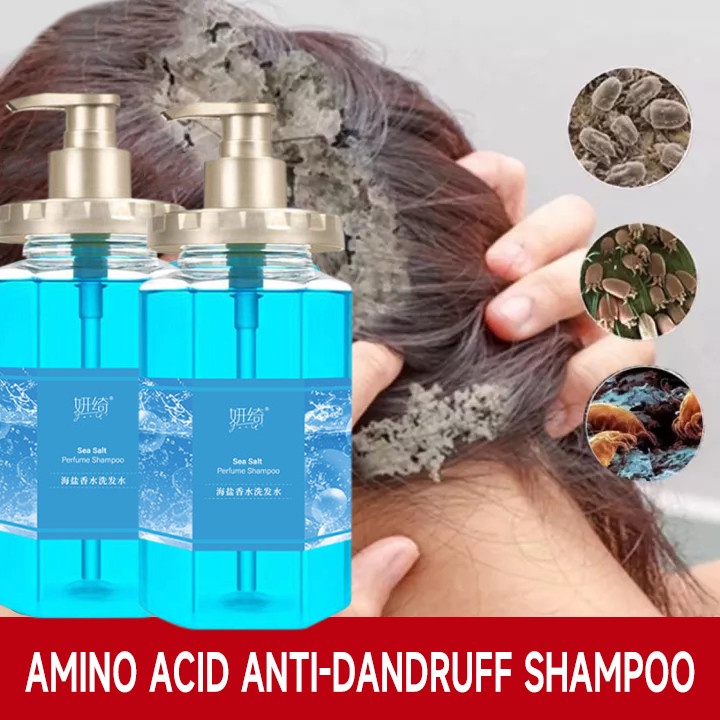 500ml Amino Acid Shampoo Sea Salt Shampoo Anti-Dandruff Oil Control Treat itchy scalp smooth ...