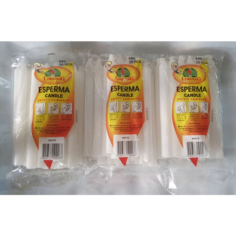 3 Pack Liwanag Candles Esperma(Kandila) | Shopee Philippines