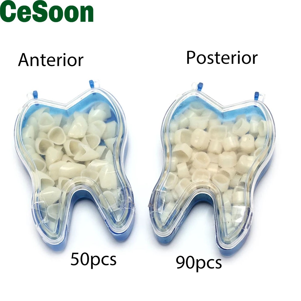 Dental Porcelain Temporary Teeth Crowns Resin Ultra Thin Molar Anterior ...