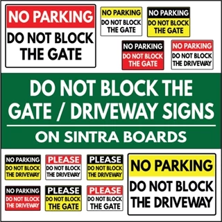 Shop don't block the driveway signage for Sale on Shopee Philippines