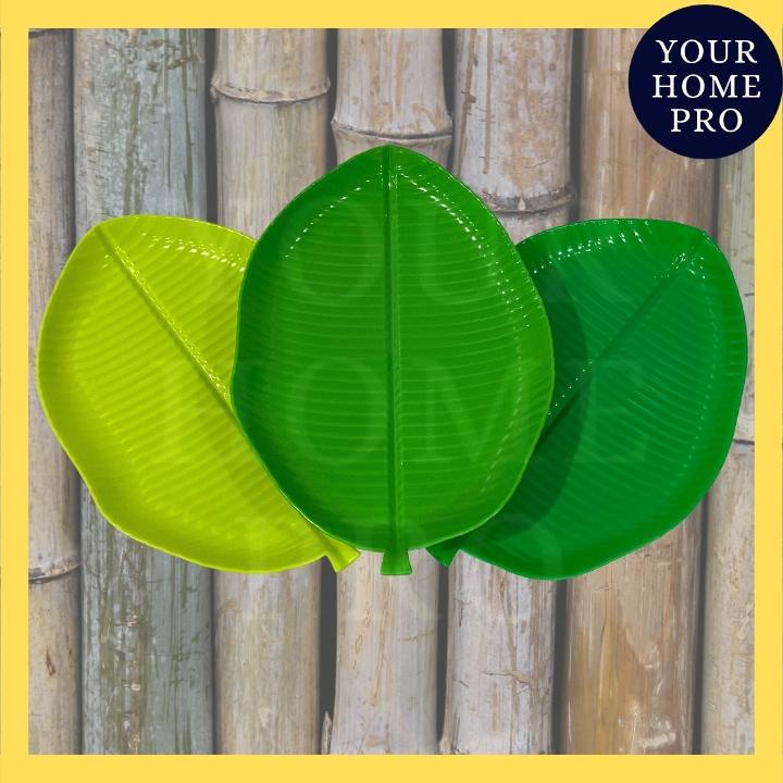 Leaf Shape Fruit Tray Food Platter Dinner Serving Plate Inasal Inihaw ...