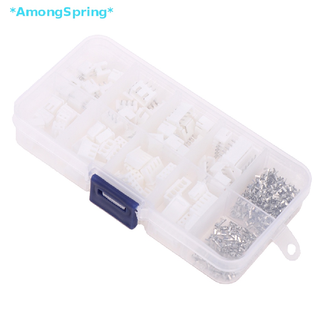 AmongSpring> 230pcs/box XH 2.54 2p 3p 4p 5pin 2.54mm Pitch Terminal Kit JST Connector new ...