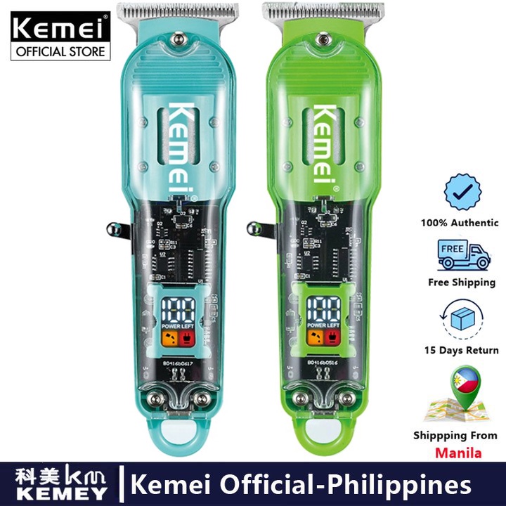 Kemei Hair Cutting Machine Barber Shop Fade Professional Clippers ...