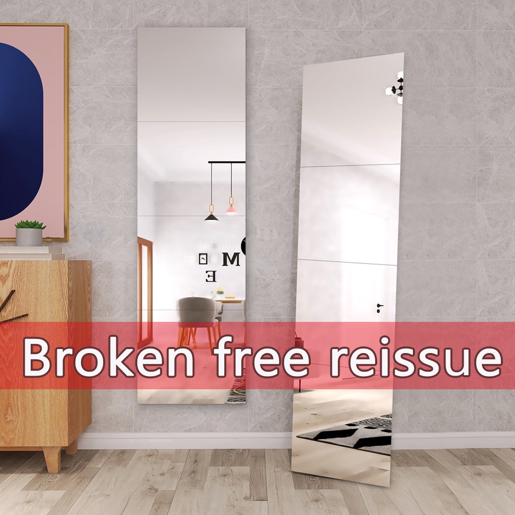 1.6M/40 Inches HD full-length mirror Stitching mirror wall-mounted self ...