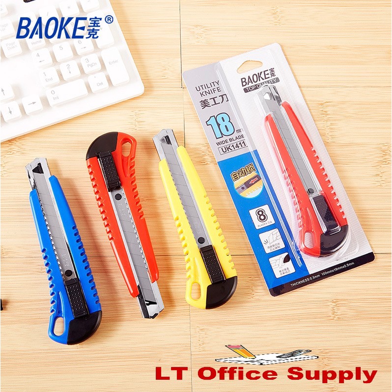 Baoke Utility Knife Large 18mm (Random Color) | Shopee Philippines